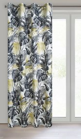 ZATEMŇOVACÍ ZÁVĚS NA KROUŽCÍCH NELLY 140X250 CM VZOROVANÁ