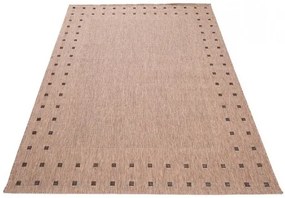 Koberec Sisal Floorlux 20329 Coffee / Black Rozměr: 140x200 cm