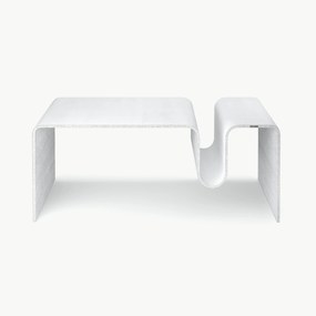 Betonový konferenční stolek | Cove - bílá