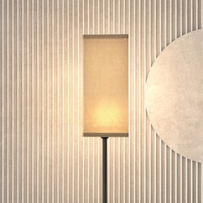 HOMCOM Moderní stojací lampa s textilním stínidlem a nožním vypínačem, pro obývací pokoj a ložnici, kov, černá