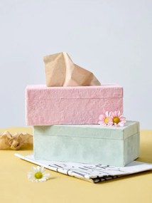 Sinsay - Velurová krabička na kapesníčky - pastelová růžová