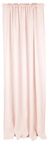 Lněný závěs pudrově růžová 140cm - 140 cm