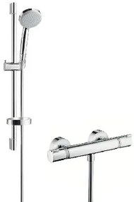 Hansgrohe Croma 100 - Sprchový set Vario s termostatem, 3 proudy, EcoSmart 9 l/min, chrom 27032000