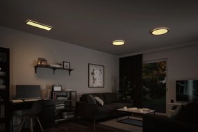 Paulmann 71003 Atria Shine, černé stropní LED svítidlo s korónou, 22W LED 3000K tříkrokové stmívání, 58x20cm