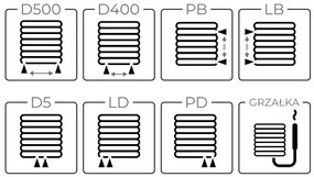 Regnis Kreon Zenit, topné těleso 1000x550 mm, 541W, černá matná, KZ100/55/PD/PG/BLACK