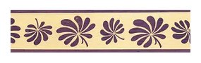 Bordura papírová Lopuch fialový - šířka 5cm x délka 5m