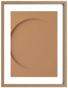 Idealform Poster no. 5 Round composition Barva: Terracotta, Velikost: 300x400 mm