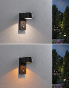 P 94714 LED venkovní nástěnné svítidlo Smart Home Zigbee Capea pohybové čidlo neláká hmyz IP44 96x153mm CCT 6W 230V 98° antracit - PAULMANN