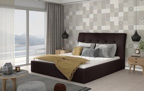 Eltap Čalouněná postel Inge s úložným prostorem Materiál a barva potahu: Dora 21 - béžová, Rozměry (cm): 140x200