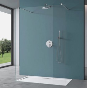 design sprchová zástěna WALK-IN BREMEN 2 - CHROM Double 100-160cm