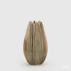 Keramická váza AGLIO hnědá, 58x34 cm