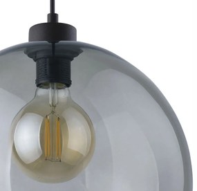 TK LIGHTING Lustr - CUBUS 4292, Ø 30 cm, 230V/15W/1xE27, grafit/černá