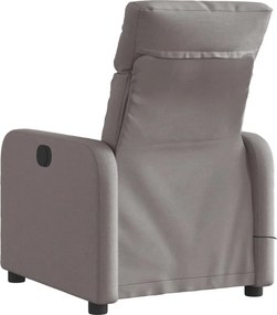 Elektrické masážní polohovací křeslo taupe textil 3206697