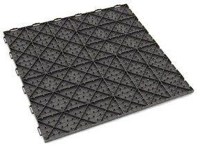 Plastová dlažba Linea Marte II 56,3 x 56,3 x 1,3 cm, tmavě hnědá