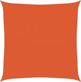 Plachta proti slunci 160 g/m² čtverec oranžová 4 x 4 m HDPE 311661
