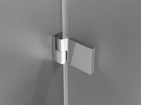 Mexen, Mexen Lunar-B Otočné levé sprchové dveře 80 cm, průhledné, chrom - 832-080-000-01-00-L