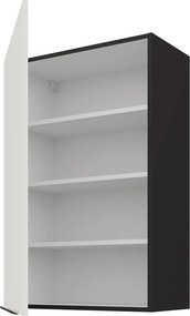 ARIA wb | horní skříňka 60 G-90 1F policová | 60 cm | VYSOKÁ | ANTI FINGERPRINT povrch | černá/bílá
