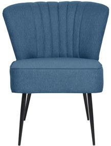 Koktejlová židle modrá textil,  244098