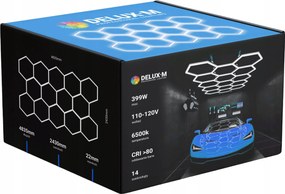 stropní svítidlo Led panel stropní svítidlo Hexagon 229*394 cm 6500K do garáže domu