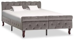 Petromila Rám postele šedý samet 120 x 200 cm