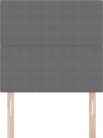 Čelo postele Světle šedá 100 cm Žebrovaná látka 3337720