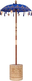 Balijský deštník se základnou Modrá 95 x 95 x 260 cm 3356910