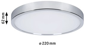 Paulmann 78927 Aviar, chromové koupelnové svítidlo, 24W LED dimwitch 2700/4000/6500K, prům.36cm, IP44