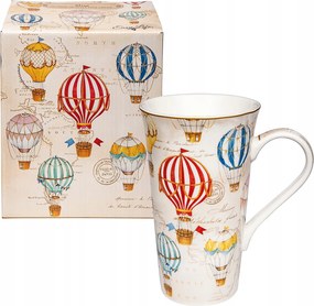 Hrnek v krabičce „Air Balloons“ Premium Porcelán New Bone China 400 ml Utl