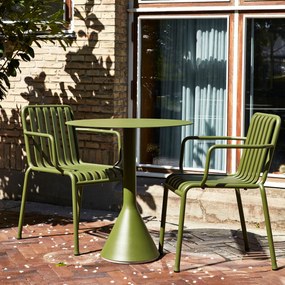 HAY Zahradní stůl Palissade Cone 65x65, Olive