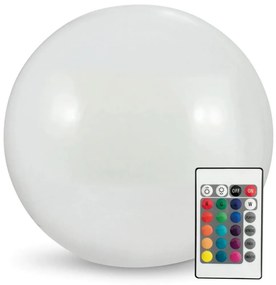 LED RGBW Solární lampa BALL LED/3,7V 1500 mAh pr. 50 cm IP65 + dálkové ovládání
