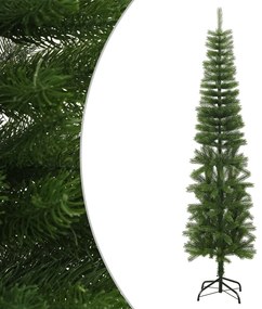 344647 vidaXL Umělý úzký vánoční stromek se stojanem 240 cm PE