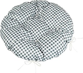 Bellatex Sedák BERTA kulatý prošívaný průměr 40 cm Kostička Šedá,Bílá