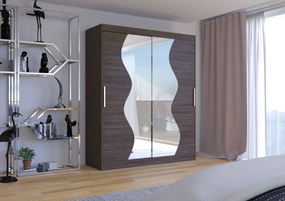 ADRK Furniture Posuvná skříň s zrcadlem MEDISON 180 ADRK-SW-MED-CH-180