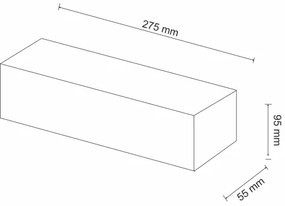 Nástěnné svítidlo CEGIELKA 1xE14/12W/230V sádra/bílá
