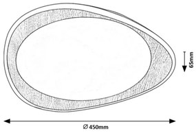 Rabalux 2427 - LED Stropní svítidlo TAMINO LED/24W/230V