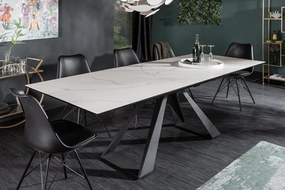 Rozkládací jídelní stůl Concord keramická deska v mramorovém vzhledu 180-230cm
