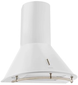 Klarstein Lumio Neo, digestoř, 60 cm, komínová, 610 m³/h, retro design, nerezová ocel, bílá