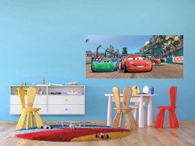 Dětská vliesová fototapeta na zed' Auta Závod, Disney | 202 x 90 cm | DFTDNH 5339