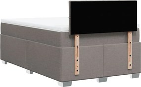 Box spring postel s matrací taupe 120x190 cm textil 3285831