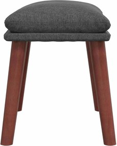 Podnožka tmavě šedá 45 x 29,5 x 35 cm textil 341458