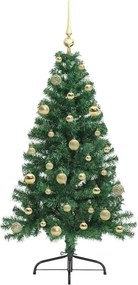Umělý osvětlený vánoční stromeček Zelená 150 cm PVC 3397002