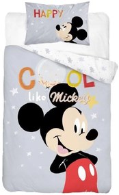 Povlečení Mickey Cool grey 100x135 / 40x60