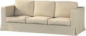 Potah na pohovku IKEA Karlanda 3-místná nerozkládací, dlouhý barva béžová látka pletený vzor