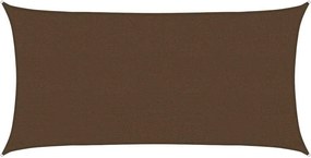 Plachta proti slunci 160 g/m² hnědá 2 x 3,5 m HDPE 311778