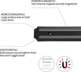UG Grill Magnetický držák nožů 38x4,8cm