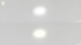 Philips Diamond bílá / Podhledové LED svítidlo / 1x3,5W / 315lm / 4000