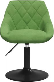 Jídelní židle světle zelená samet 3088815