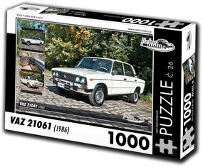 Retro-auta puzzle č. 26 vaz 21061 (1986) 1000 dílků