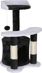Škrabadlo pro kočky Wiltec – 67 cm, černá / bílá (62126)