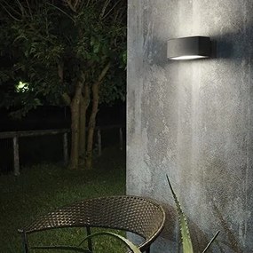 ILUX 158822 Venkovní nástěnné svítidlo Ideal Lux Andromeda AP1 grigio 158822 šedé 22cm IP55 - IDEALLUX